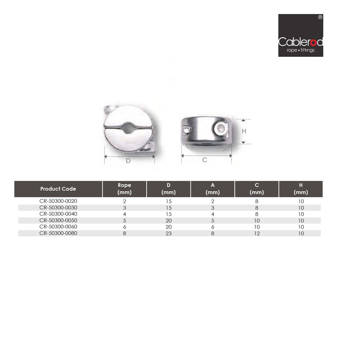 Light Clamp Stopper - CableRod